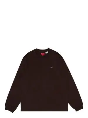 Supreme Small Box Long-sleeve Tee 'dark - Brown