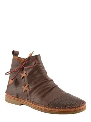 SPRING STEP SHOES Spring Step Pomeroy Ankle Bootie Brown
