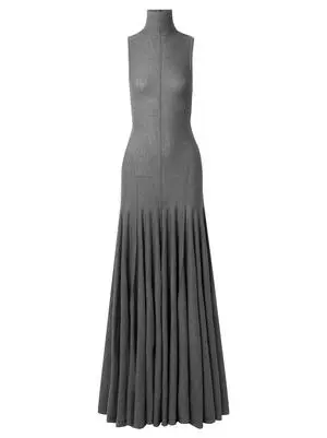 Khaite Romee Open-back Maxi Dress - Gray