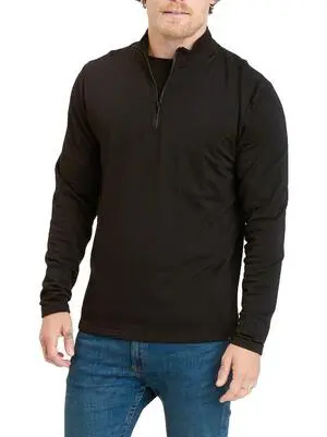 THREADS 4 THOUGHT Threads 4 Thought Kace Quarter Zip Pullover Black