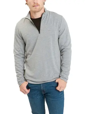 THREADS 4 THOUGHT Threads 4 Thought Kace Quarter Zip Pullover Heather Grey