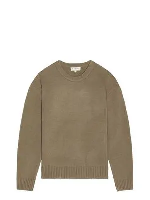 FRAME Cashmere Crewneck Sweater Latte Brown