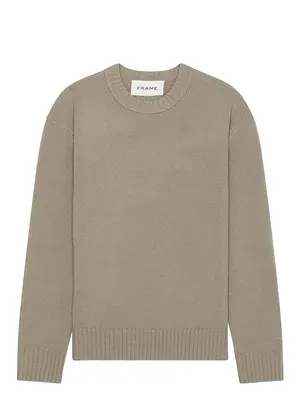 FRAME Cashmere Crewneck Sweater Stone Beige