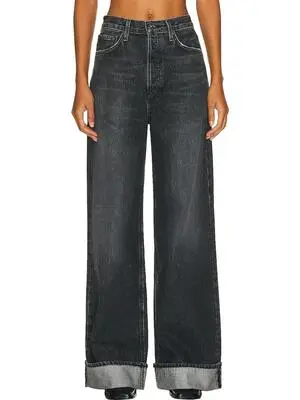 AGOLDE Dame High Rise Wide Leg Jeans Ditch