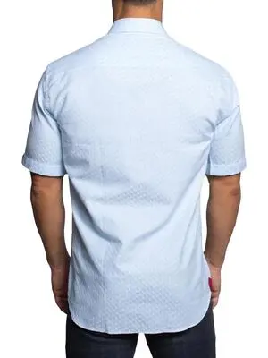 MACEOO Men & Apos;s Fresh L Patterned Sport Shirt