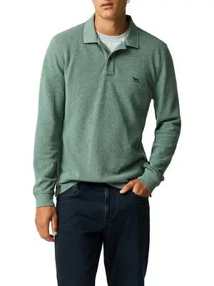 Rodd & Gunn Long Sleeve Sports Fit Gunn Polo - Fern