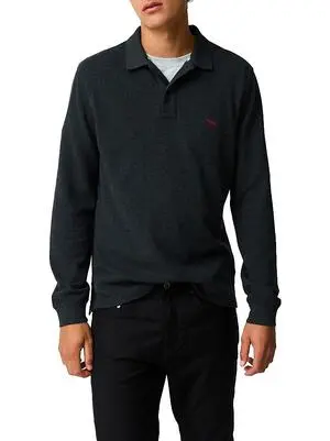 Rodd & Gunn Long Sleeve Sports Fit Gunn Polo - Graphite