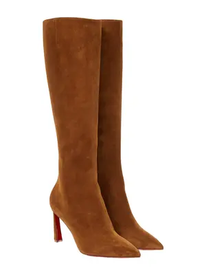 CHRISTIAN LOUBOUTIN Condora Botta 85 Knee-high Boots - Brown