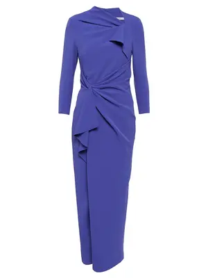 Safiyaa Avery Crêpe Maxi Dress - Purple