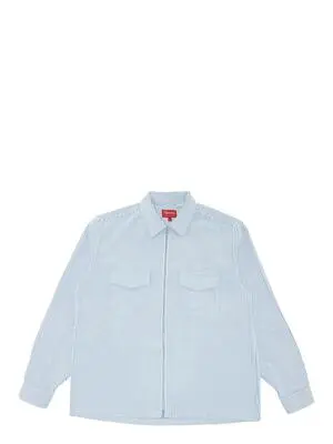 Supreme Corduroy Zip Up Shirt - White