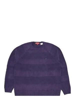 Supreme Supreme Small Box Stripe Sweater Purple
