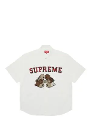 Supreme Bunnies Short-sleeve Work Shirt - White