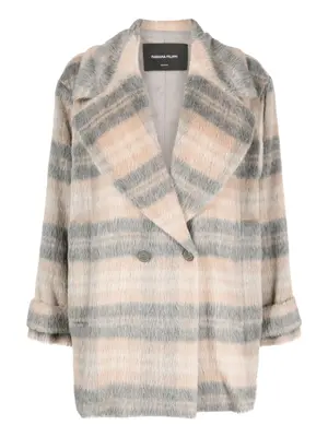 Fabiana Filippi Double-breasted Alpaca Wool Coat - Neutrals