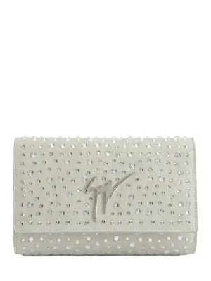 GIUSEPPE ZANOTTI Cleopatra Diamond Clutch Bag - Grey