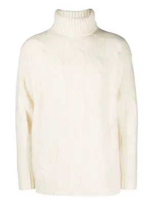 PT TORINO Roll-neck Jumper - Neutrals