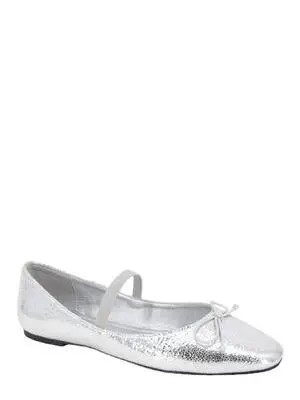 KENNETH COLE Myra Ballet Flat - Silver Metallic