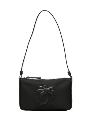 Palm Angels Palm-appliqué Shoulder Bag - Black