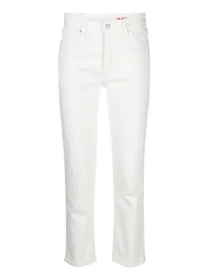 Zadig&Voltaire High-waist Cropped Jeans - White