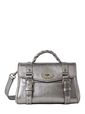 Mulberry Mulberry Mini Alexa Satchel Bag Metallic