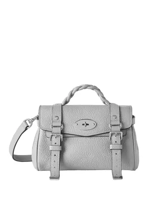 Mulberry Mulberry Mini Alexa Satchel Bag Pale Grey