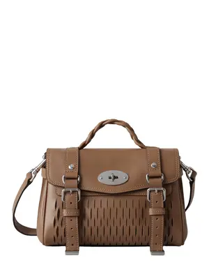 Mulberry Mulberry Mini Alexa Satchel Bag Teak-white