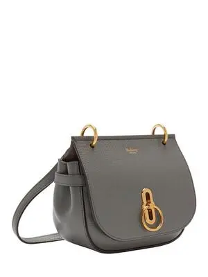 Mulberry Mulberry Small Amberley Satchel Charcoal Small Classic Grain