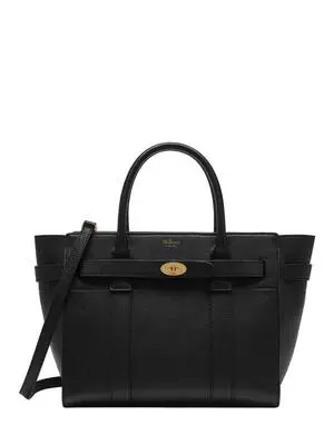 Mulberry Small Zipped Bayswater - Black Small Classic Grain
