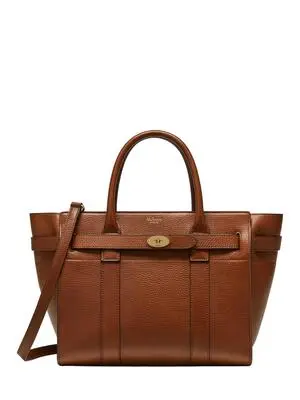 Mulberry Small Zipped Bayswater - Oak Small Classic Grain