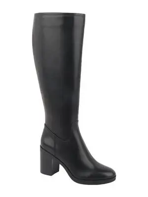 KENNETH COLE Veronica Knee High Boot - Black Leather