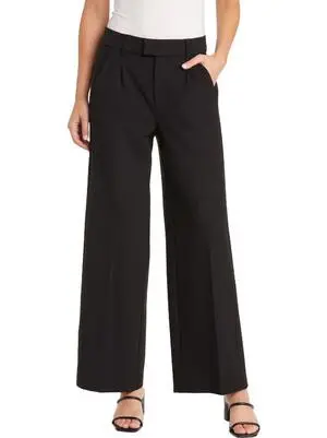 Wit & Wisdom Wit & Wisdom 'ab'solution Skyrise Wide Leg Trousers Black