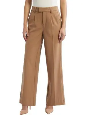 Wit & Wisdom Wit & Wisdom 'ab'solution Skyrise Wide Leg Trousers Butter Toffee