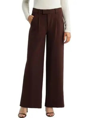 Wit & Wisdom Ab'solution Skyrise Wide Leg Trousers - Chocolate Truffle