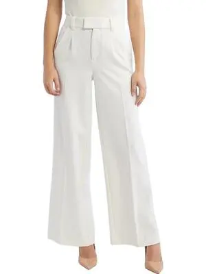 Wit & Wisdom Wit & Wisdom 'ab'solution Skyrise Wide Leg Trousers Off White