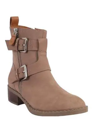Gentle Souls By Kenneth Cole Brena Moto Boots - Mushroom Nubuck