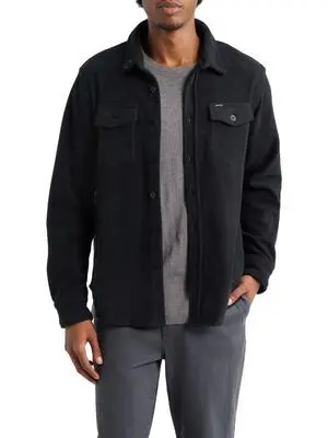 DARK SEAS Zulu Fleece Button-up Shirt - Black