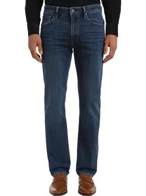 34 Heritage Courage Straight Leg Stretch Organic Cotton Jeans - Deep Brushed Organic