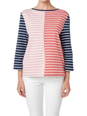 ENGLISH FACTORY English Factory Stripe Colorblock Top