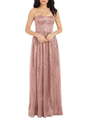Dress The Population Audrina Gown - Blush