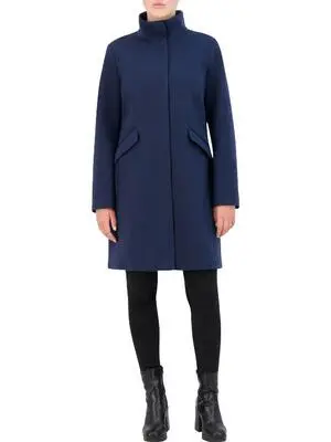 Cole Haan Cole Haan Signature Twill Coat Navy
