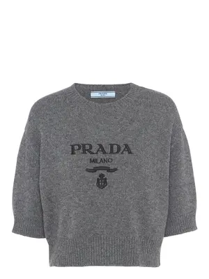 Prada Wool And Cashmere Sweater - Slate Gray