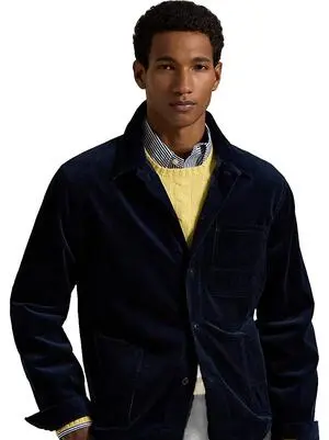 Ralph Lauren Corduroy Utility Chore Jacket - Hunter Navy