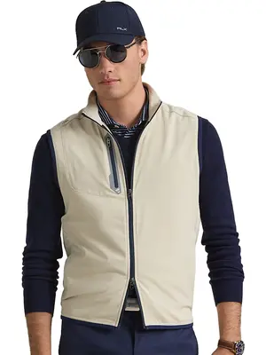 Ralph Lauren Hybrid Full-Zip Vest Basic Sand
