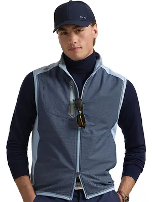 Ralph Lauren Hybrid Full-Zip Vest Estate Blue