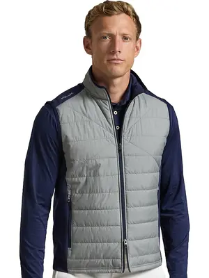 Ralph Lauren Hybrid Full-Zip Vest Refined Navy/peak Grey