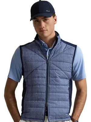 Ralph Lauren Hybrid Full-Zip Vest Royal Blue Golf Club Glen