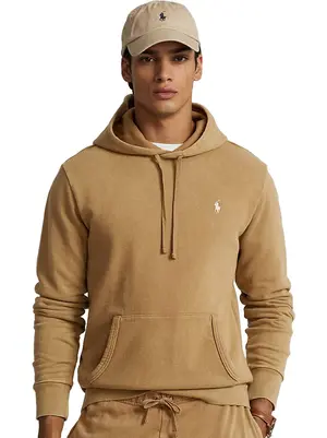 Ralph Lauren Loopback Fleece Hoodie Rustic Tan
