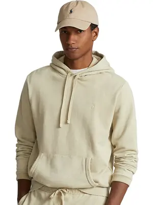 Ralph Lauren Loopback Fleece Hoodie Spring Beige