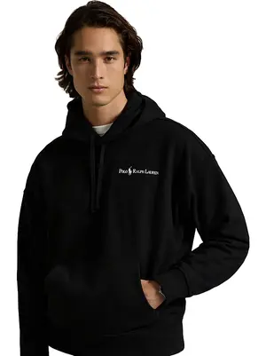 Ralph Lauren Relaxed Fit Fleece Hoodie - Polo Black