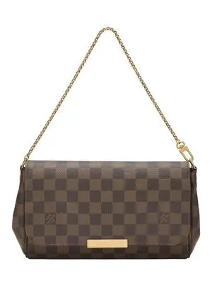 LOUIS VUITTON Damier Ebene Favorite MM Brown