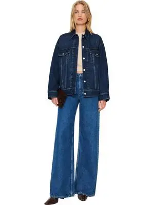 REFORMATION Brooks Oversized Denim Jacket - Melville
